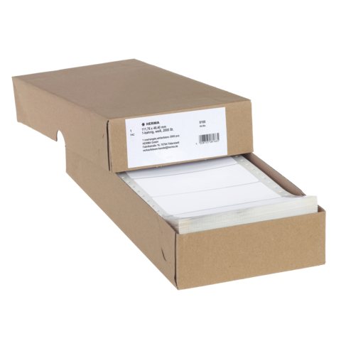 Continuous computer labels, small pack-8166