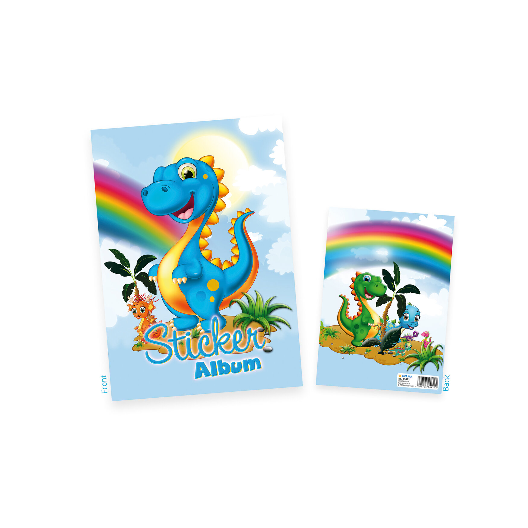 Sticker album Dinos A5 (16 pages blank)