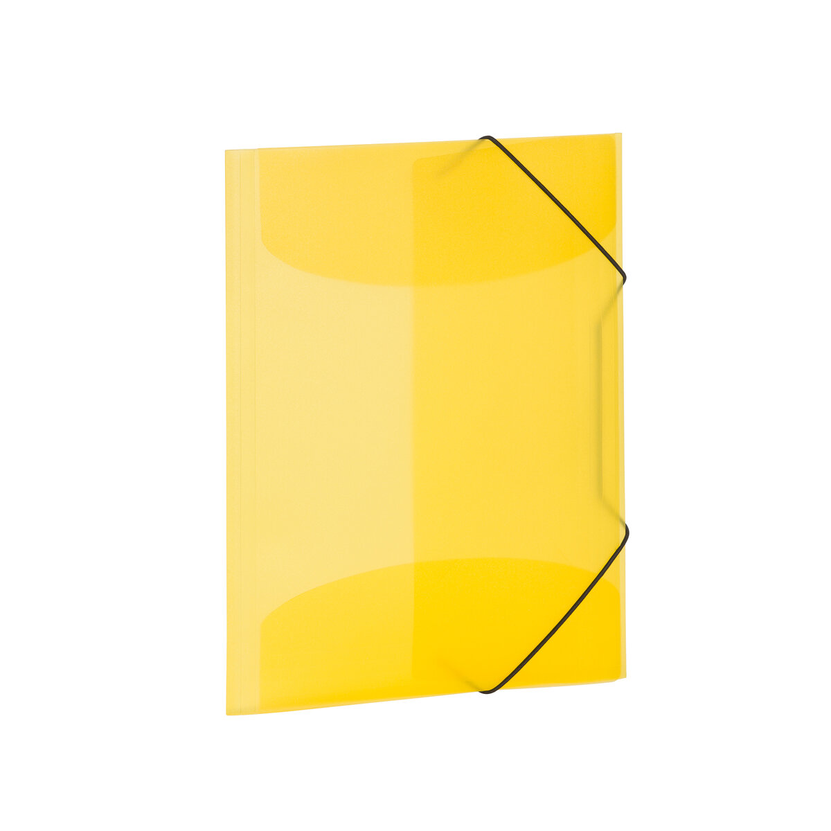 Elasticated folder A3 PP translucent yellow