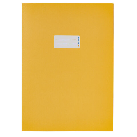 Exercise book cover paper A4 yellow 100% wastepaper-5521