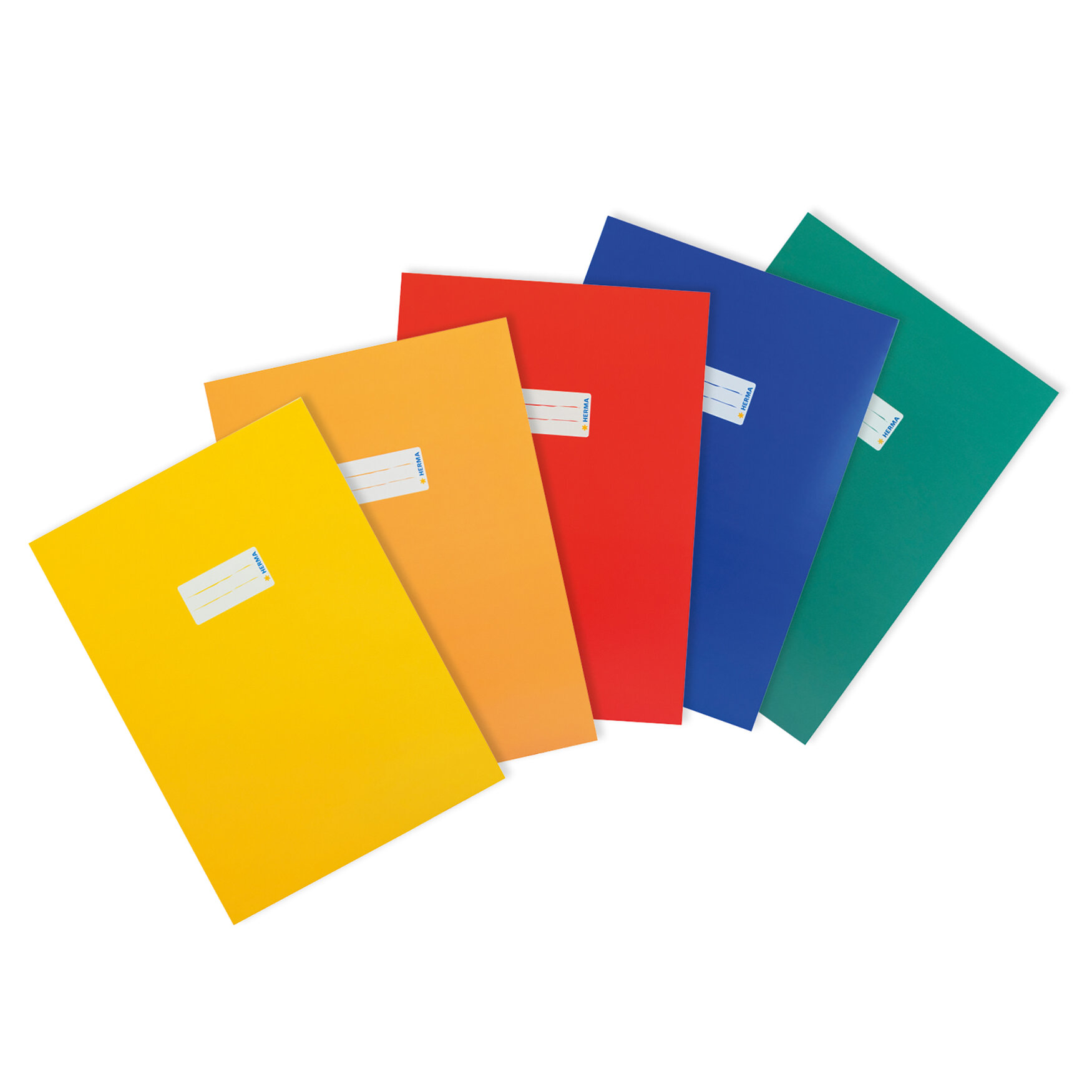 Assortment 5 cardboard exercise book covers A4