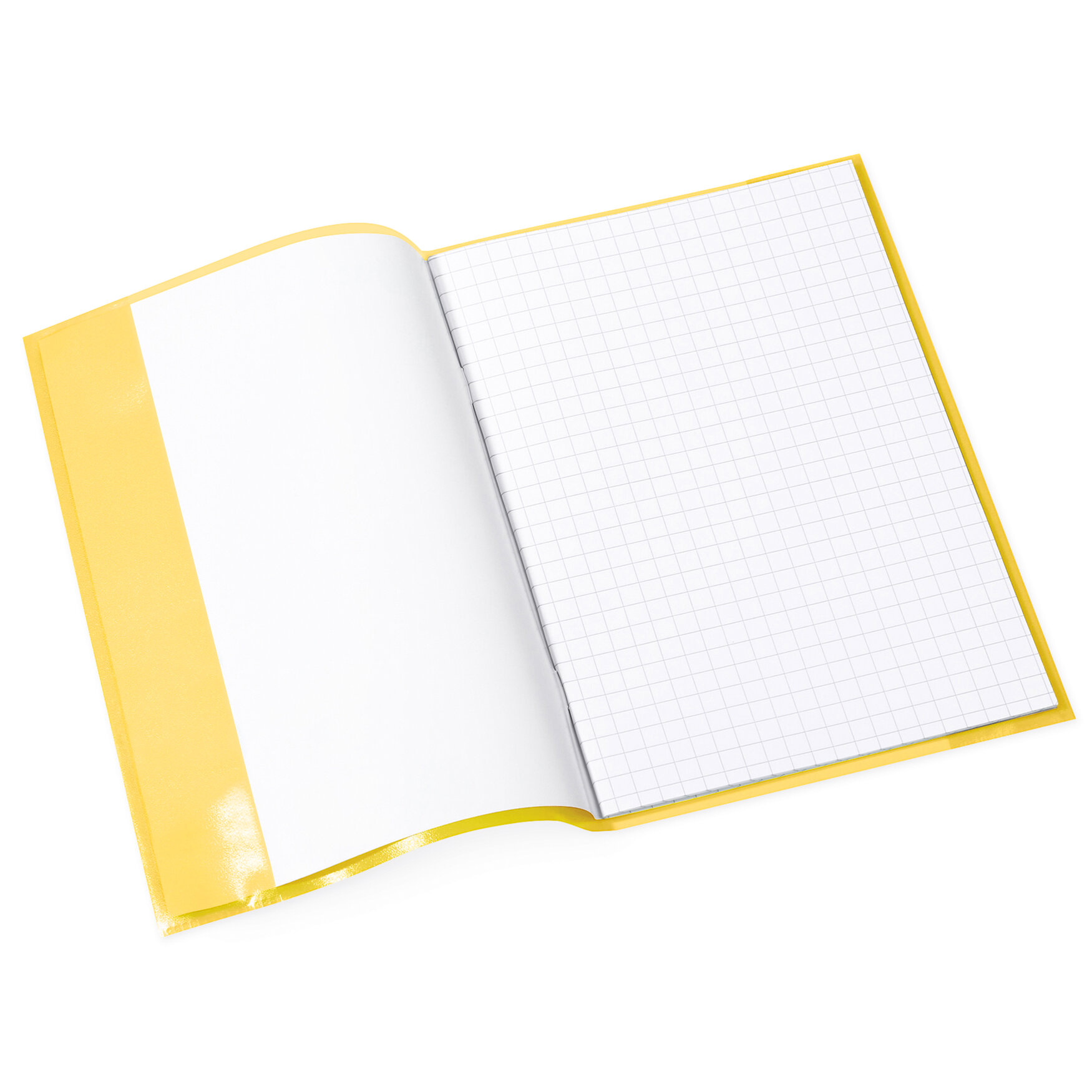 Exercise book cover PP A5 transparent/yellow