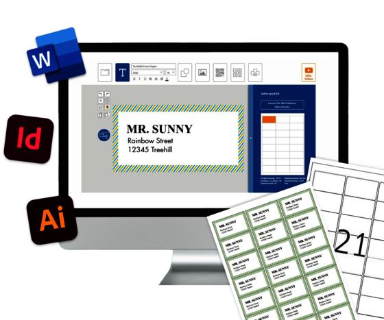 PREMIUM address labels A4, 88,9 x 46,6 mm, white, 4666